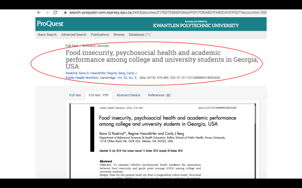 MLA: Article Citation – Academic Integrity at East Central University